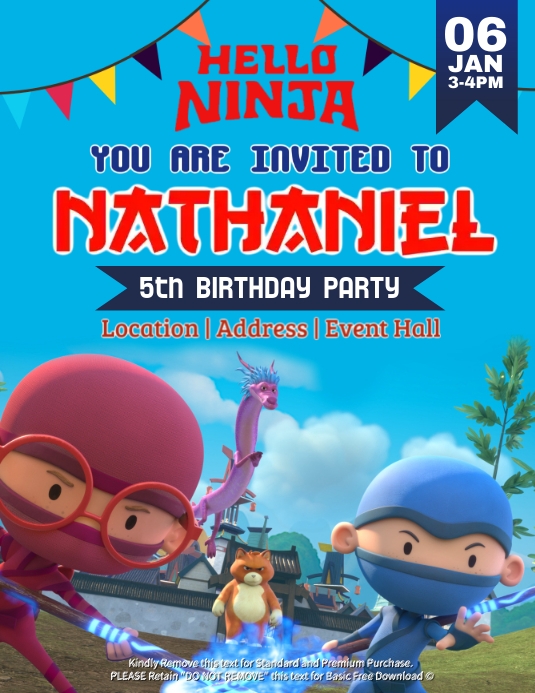 Copy of Hello Ninja | PosterMyWall