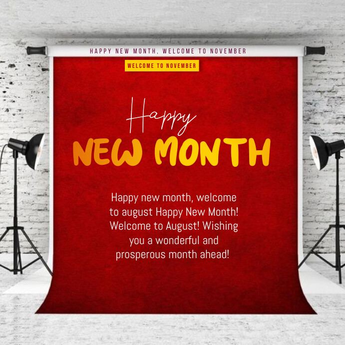 Hello November! Happy New Month November, Gre Template | PosterMyWall