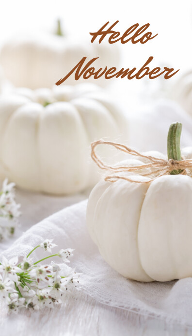 Hello November Template | PosterMyWall