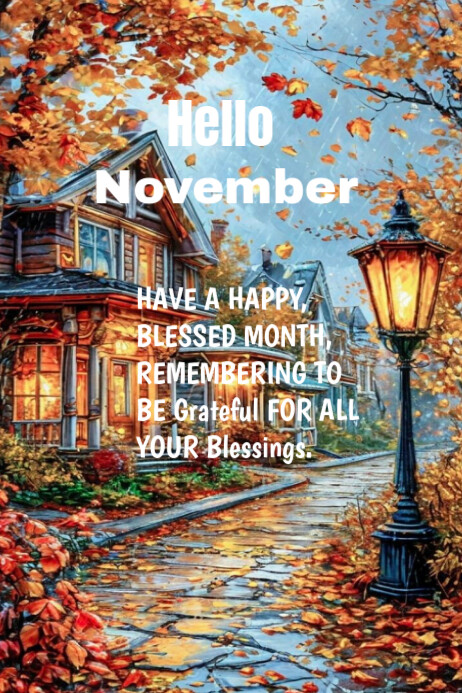 Plantilla de Hello November | PosterMyWall