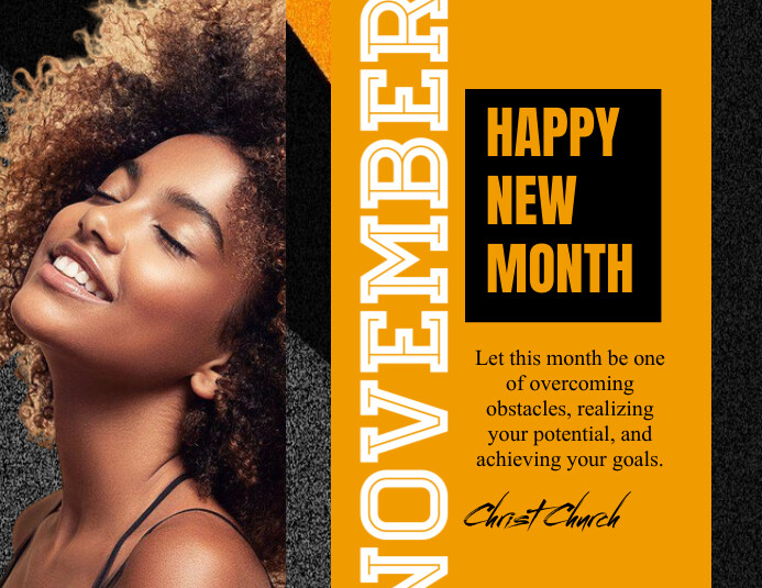 Hello November Template | PosterMyWall