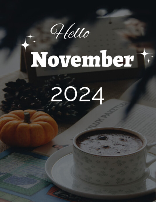 Hello November Template | PosterMyWall