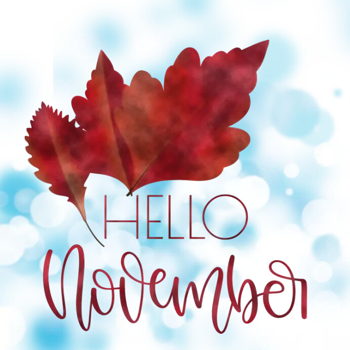 hello November Template | PosterMyWall