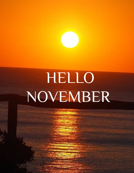 Hello November Template | PosterMyWall