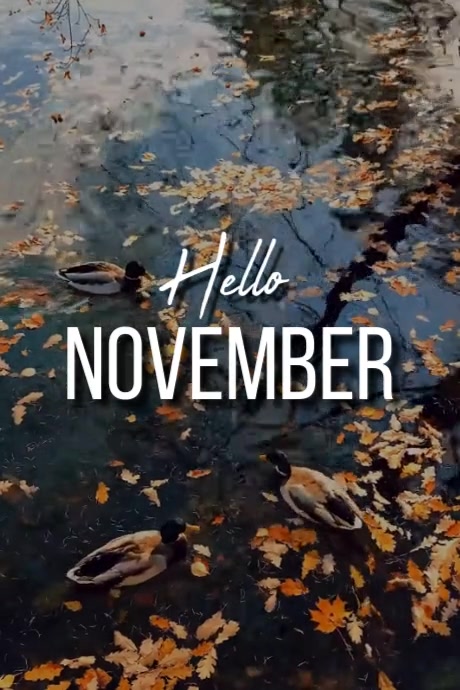 Hello November Template | PosterMyWall