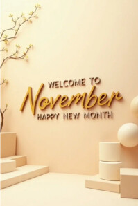 Joyful Hello November Poster Template | PosterMyWall