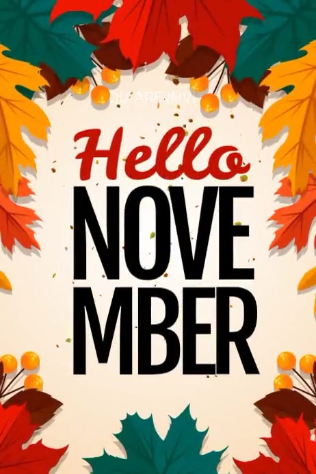 Hello November Flyer Template | PosterMyWall