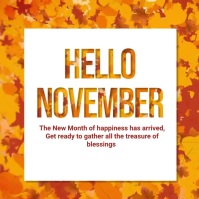 Hello November Flyer Template | PosterMyWall