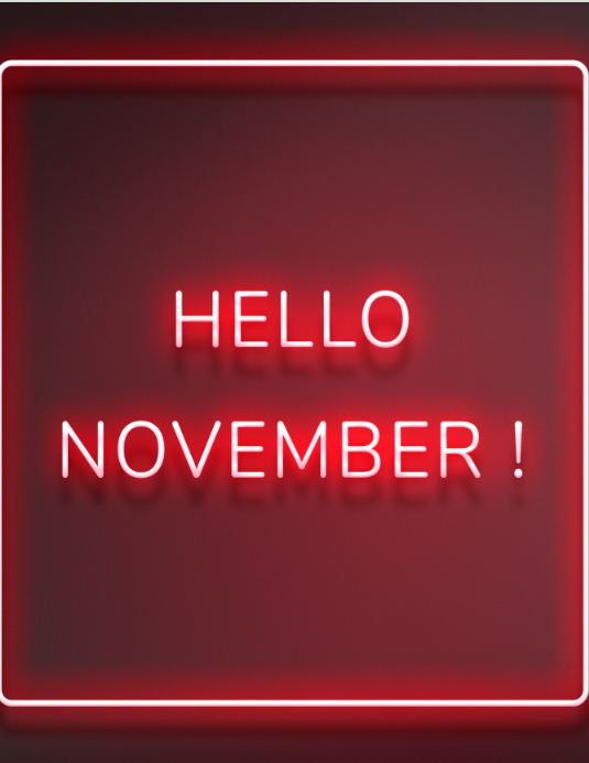 Hello November flyer Template | PosterMyWall