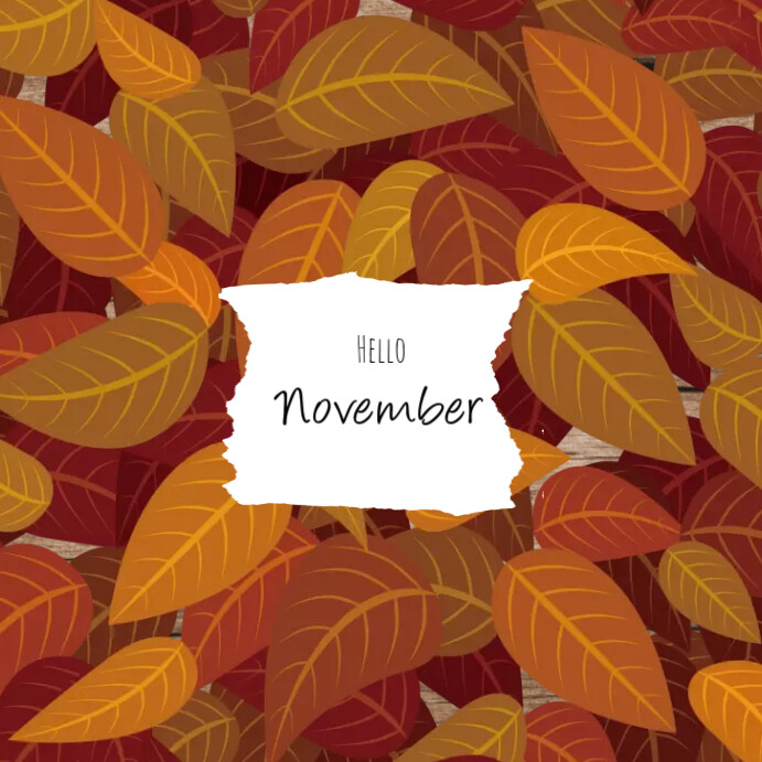Copy of Hello November flyer template | PosterMyWall