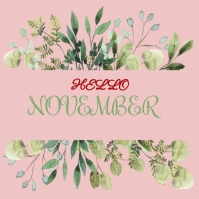 Hello November Instagram Post template. | PosterMyWall