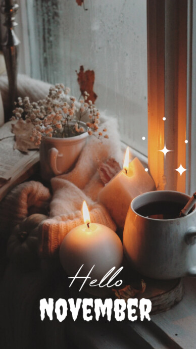 Hello November Instagram story online greeting cards Template ...