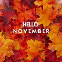 Hello november template | PosterMyWall