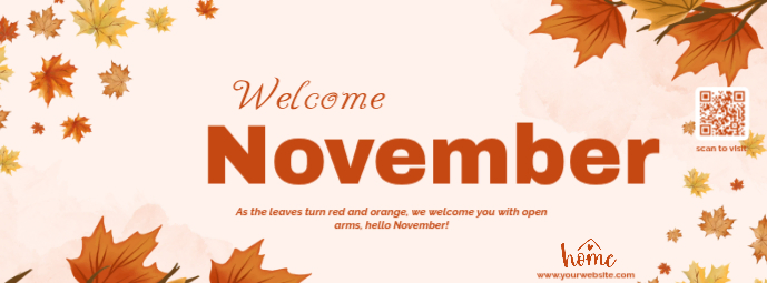 hello November welcome november Template | PosterMyWall
