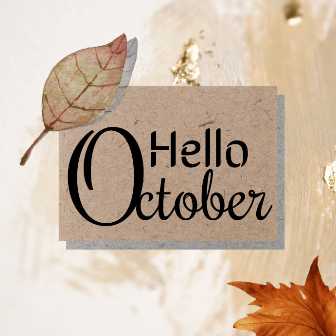 Hello October Template | PosterMyWall