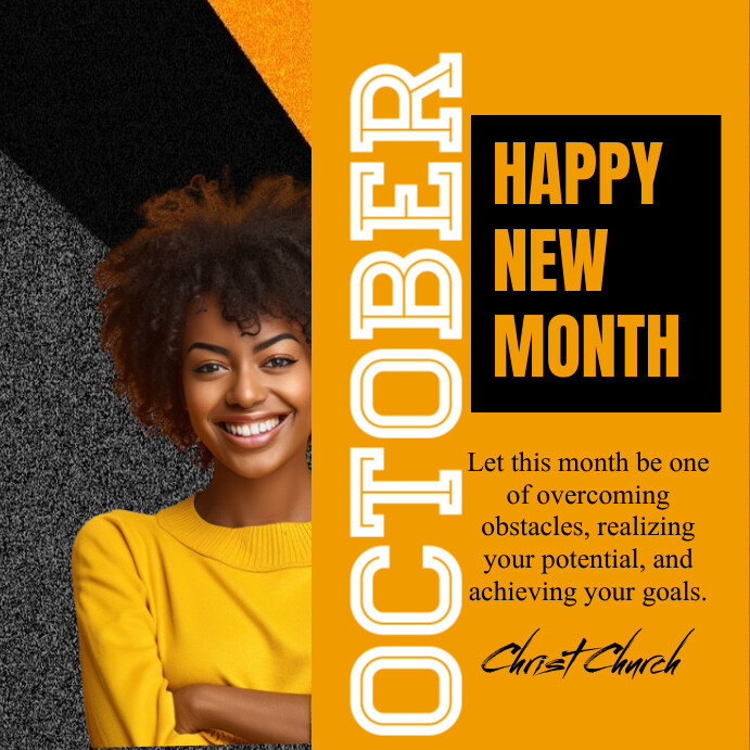 Hello October Template | PosterMyWall