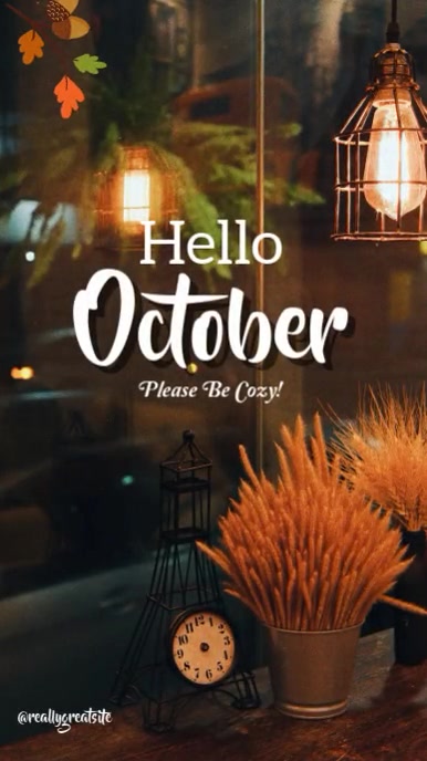 Copy of Hello October | PosterMyWall