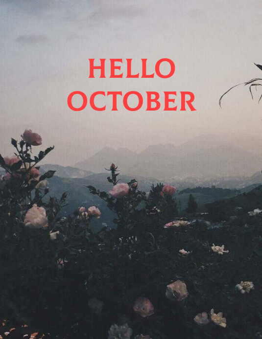 Hello October Template | PosterMyWall