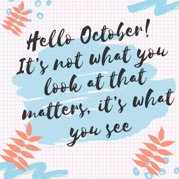 Copy of hello october | PosterMyWall