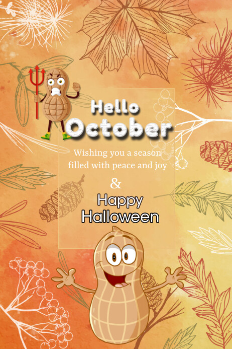 Copy of hello october | PosterMyWall