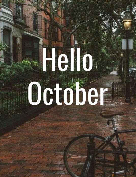 Copy of Hello October | PosterMyWall