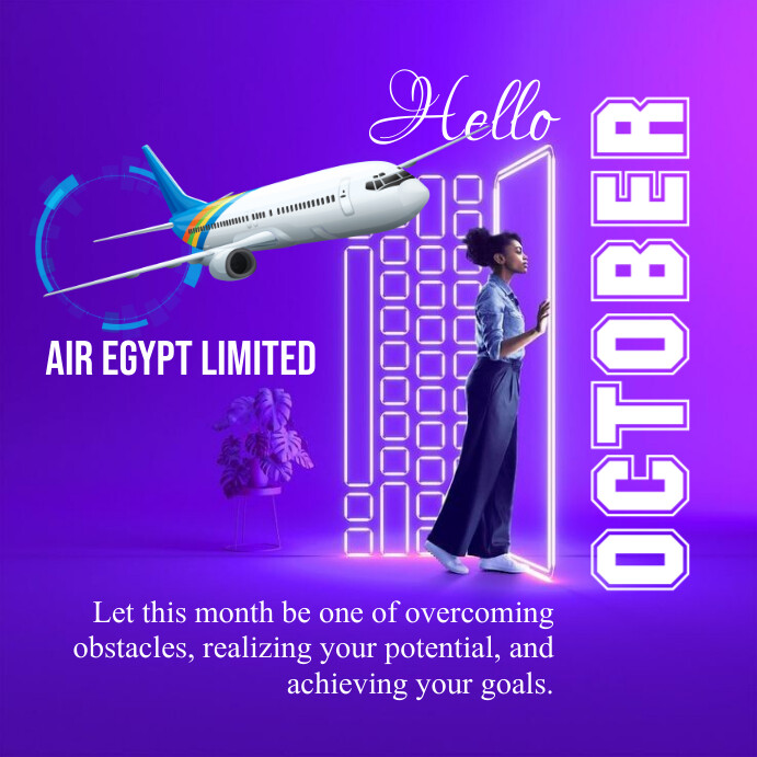 Hello October Template | PosterMyWall