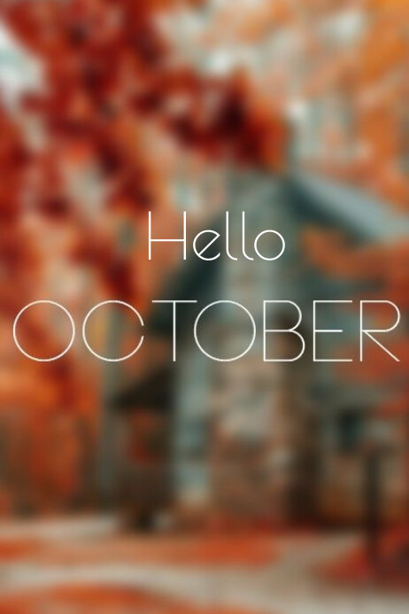 Hello October Template | PosterMyWall