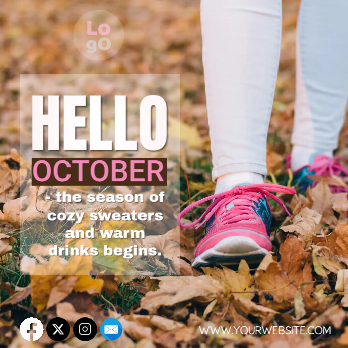 hello october Template | PosterMyWall