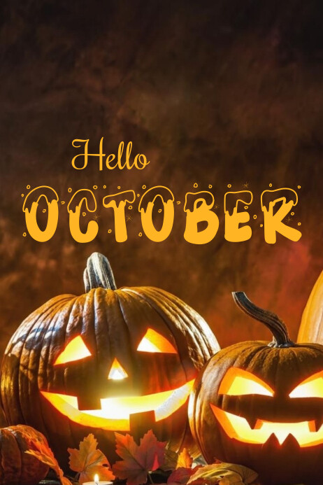Hello october Template | PosterMyWall