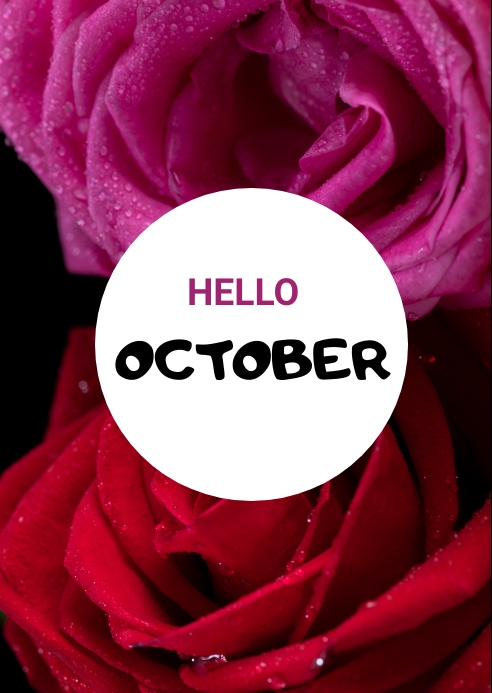 Copy of Hello October | PosterMyWall