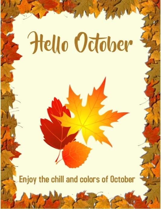 hello October Template | PosterMyWall