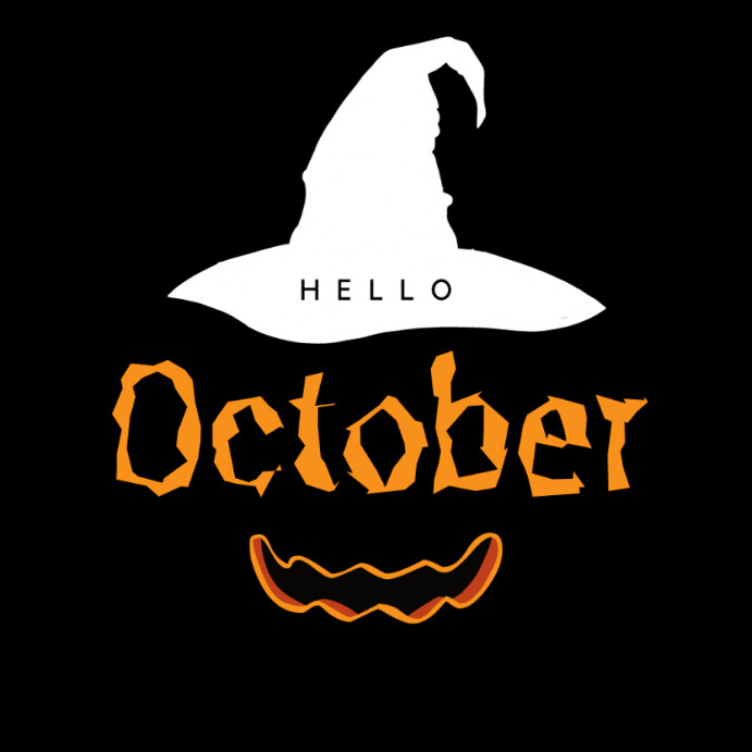 Hello October Template | PosterMyWall