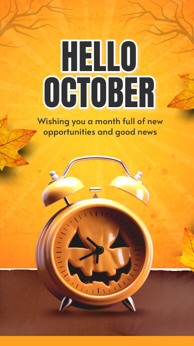 Copy of hello october | PosterMyWall