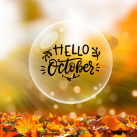hello october poster Template | PosterMyWall