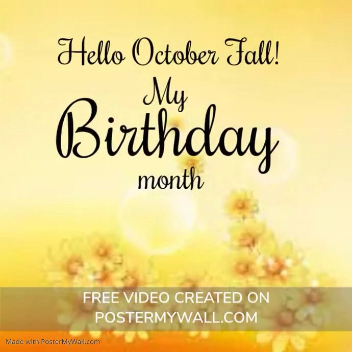 hello october fall instagram video post (1) Template | PosterMyWall