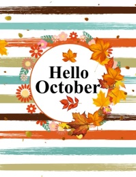 Hello October Flyer Template | PosterMyWall