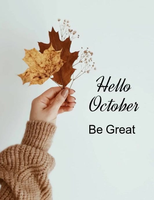 Plantilla de Hello October Flyer | PosterMyWall