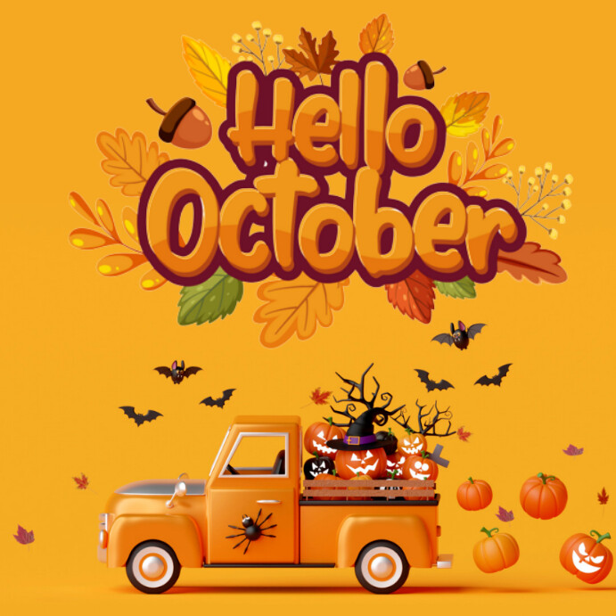 Modèle Hello October Instagram post | PosterMyWall