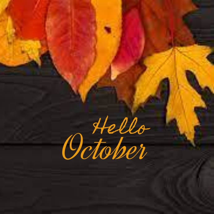hello october instagram post Template | PosterMyWall