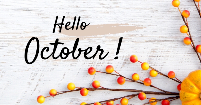Hello October Facebook Post. (1) Template | PosterMyWall