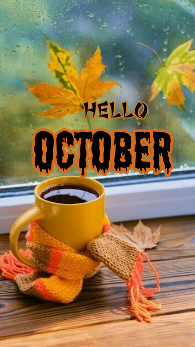 Plantilla de Hello october instagram story | PosterMyWall