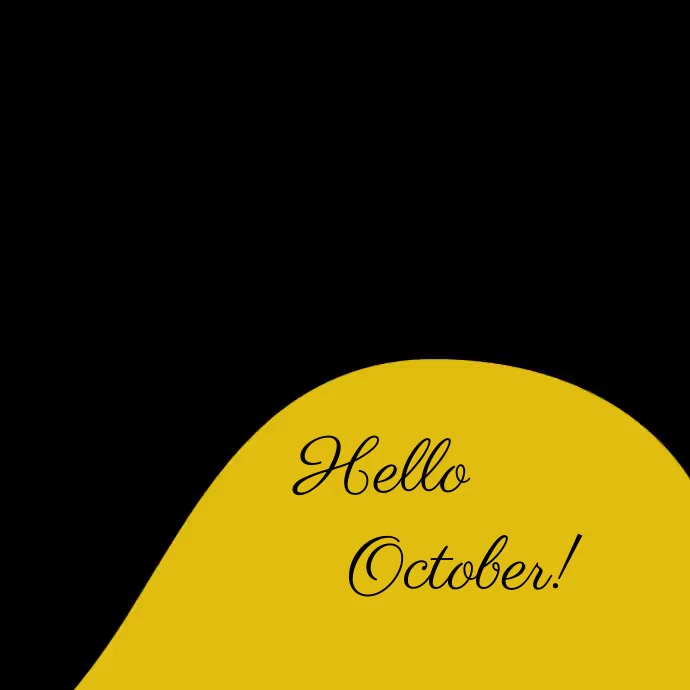 hello october instagram video post Template | PosterMyWall