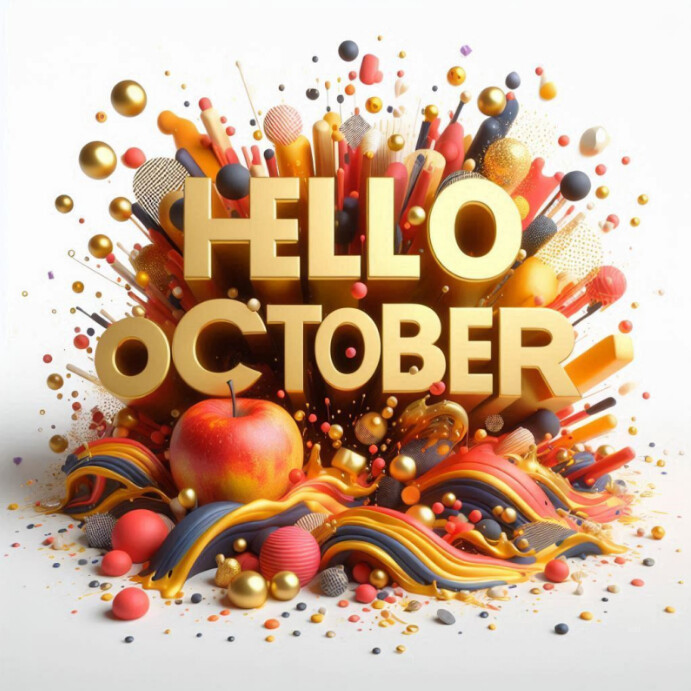 Copy of Hello October template design | PosterMyWall