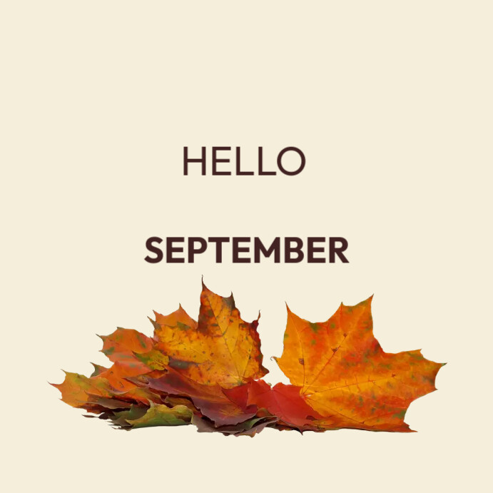 hello September (1) Template | PosterMyWall