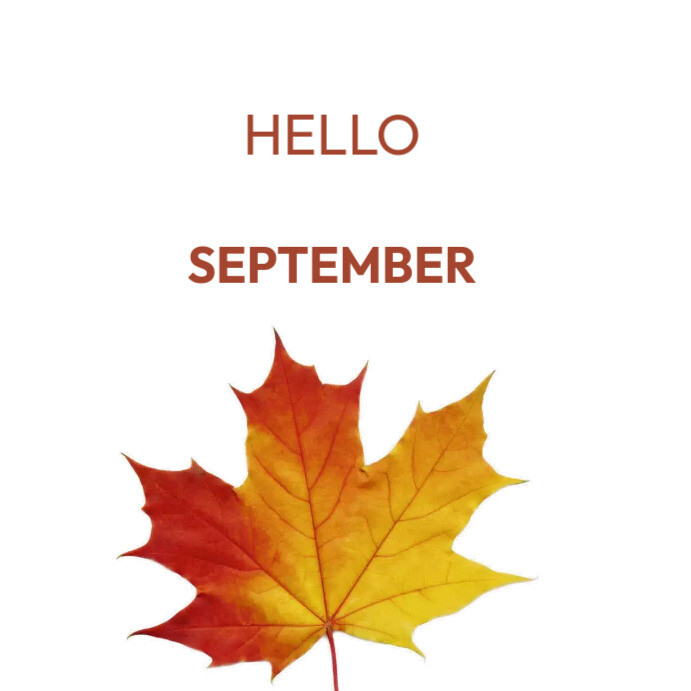 hello September (1) Template | PosterMyWall