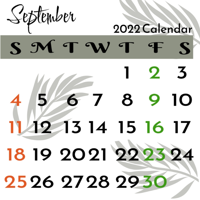 HELLO SEPTEMBER (44) Template | PosterMyWall