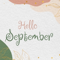Hello September Template | PosterMyWall