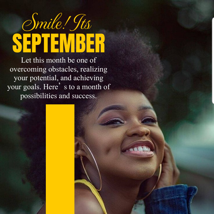 Hello September Template | PosterMyWall