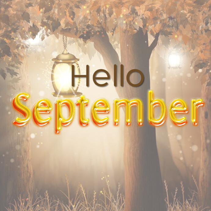 Modèle Hello September | PosterMyWall