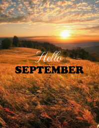 Hello September Template | PosterMyWall